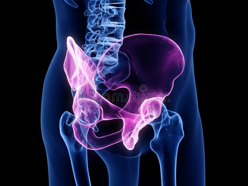 The ilium stock illustration. Illustration of bones - 155218543