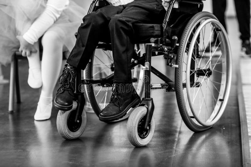 Ill Disabled Young Boy in a Wheelchair Stock Photo - Image of invalid ...