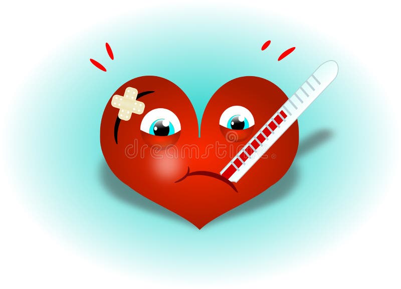 Ill heart stock illustration. Illustration of blue, lover - 44887027