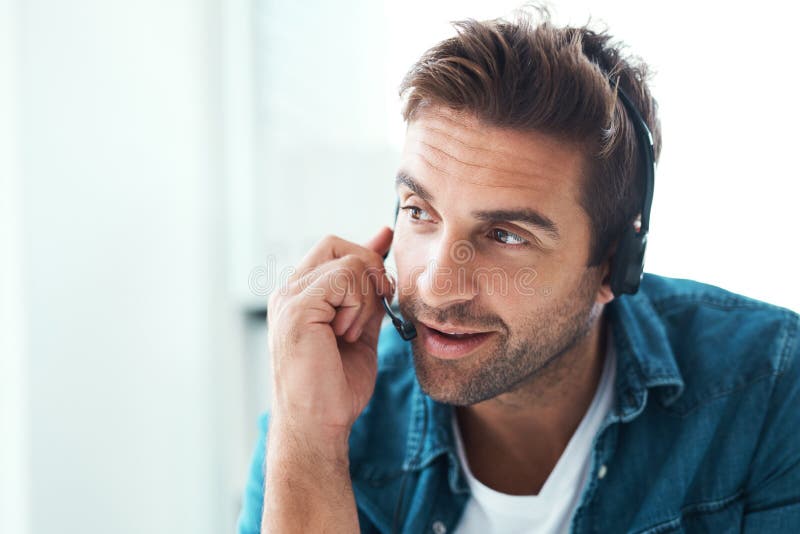 Ill Help You Resolve the Issue in No Time. an Attractive Young Call ...