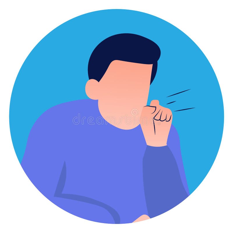 Ill Man Icon on a White Background. Vector Illustration Stock ...
