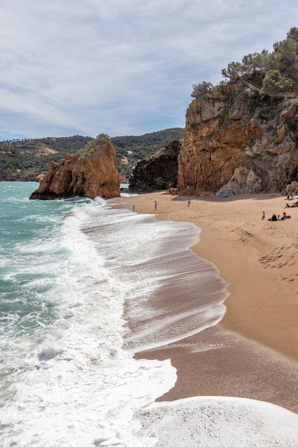 Illa Roja Beach Costa Brava Spain Editorial Photo - Image of rock ...