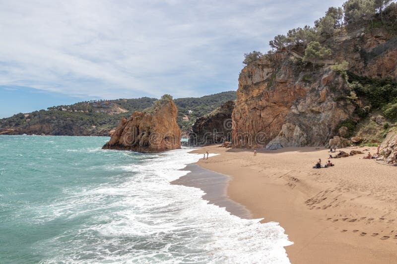 Illa Roja Beach Costa Brava Spain Editorial Photography - Image of ...