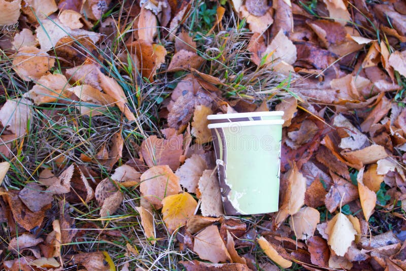 Illegal Discarded Coffee Mug Stock Photo - Image of dirty, dumped ...