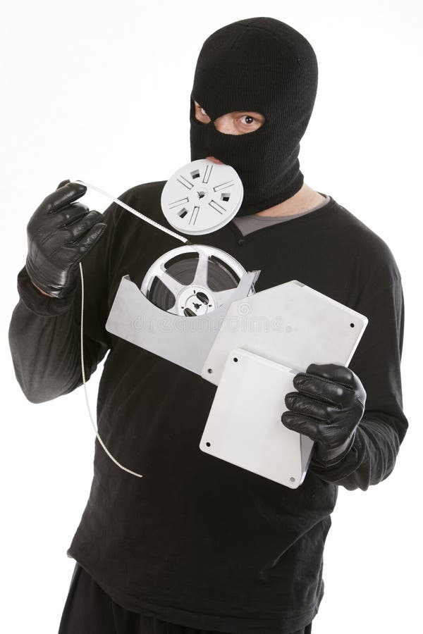 Illegal downloading stock photo. Image of robbery, reel - 23500344