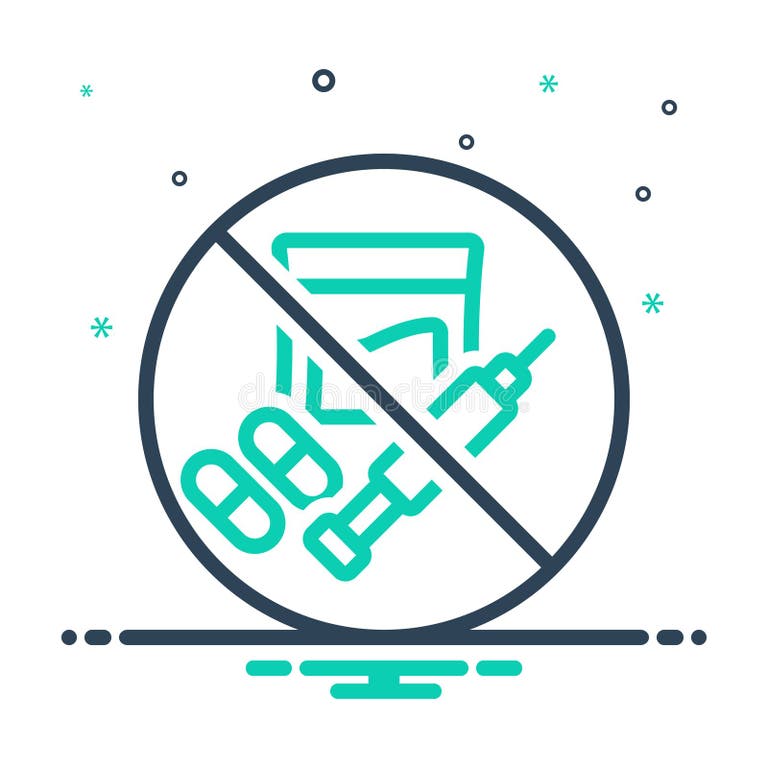 Mix Icon for Illegal, Banned and Criminal Stock Vector - Illustration ...