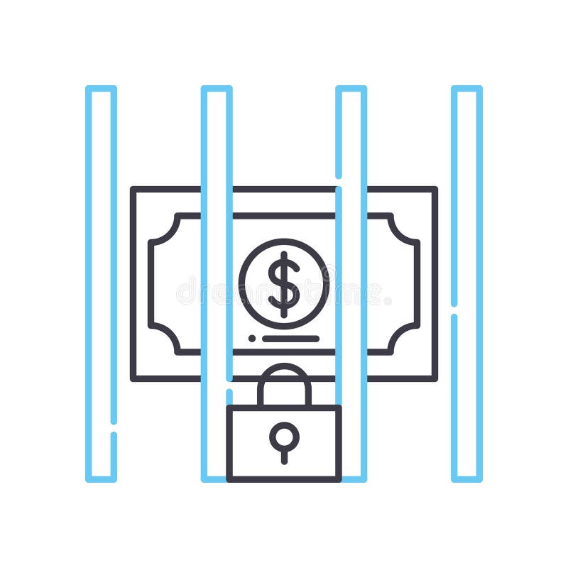 Illegal Line Icon, Outline Symbol, Vector Illustration, Concept Sign ...