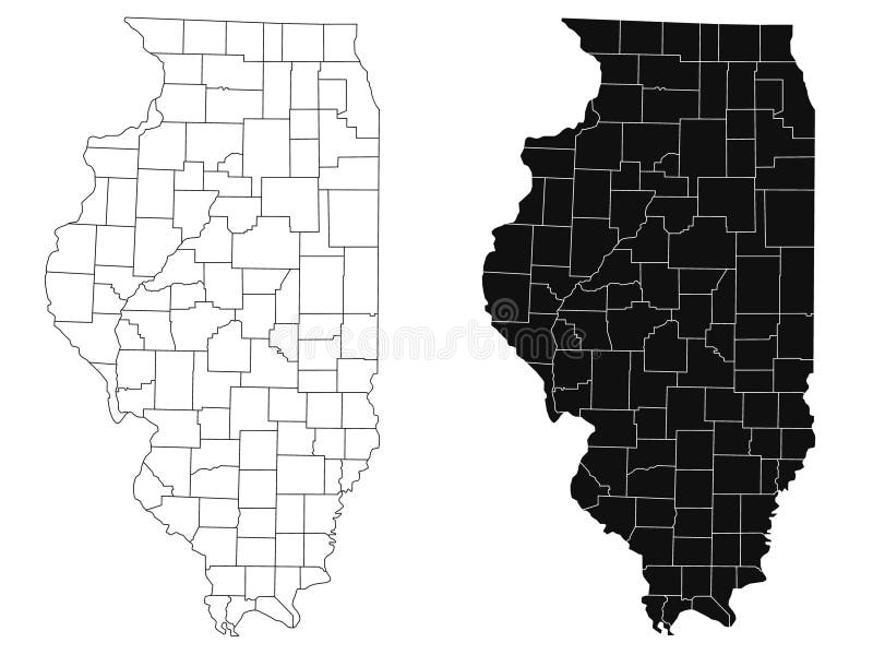 State Illinois Map Counties Stock Illustrations – 671 State Illinois Map Counties Stock ...