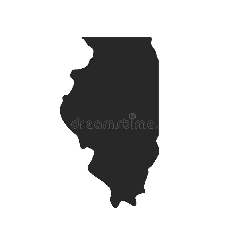State Illinois Silhouette Stock Illustrations – 1,996 State Illinois ...