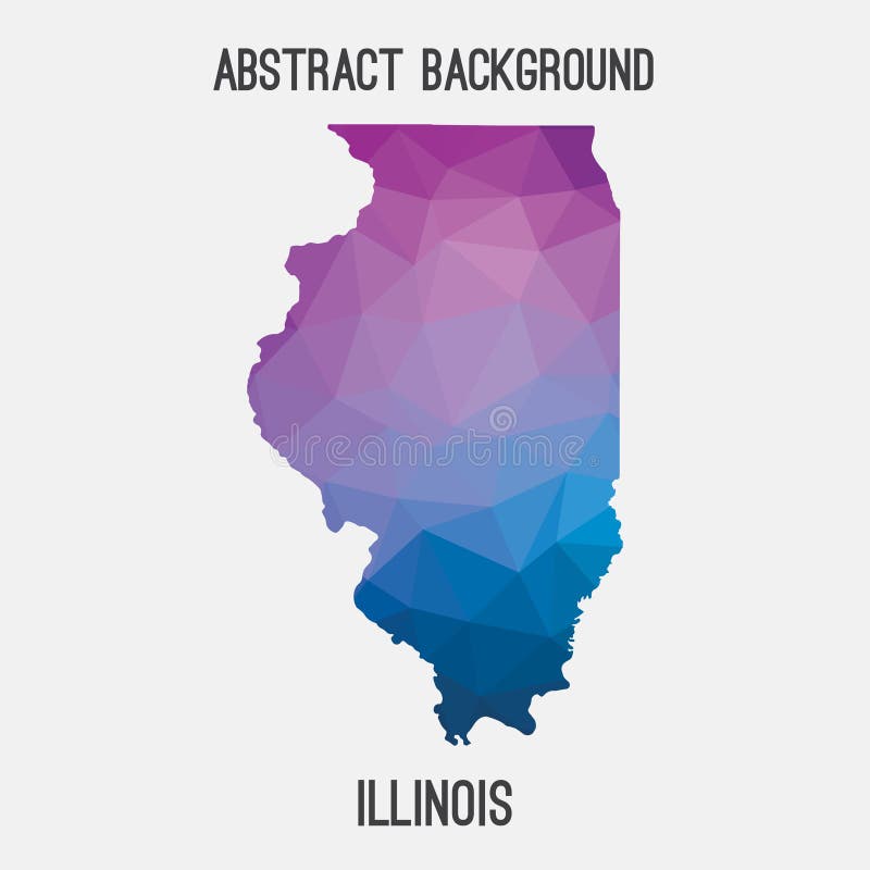 Illinois Geometric Map Stock Illustrations – 195 Illinois Geometric Map ...
