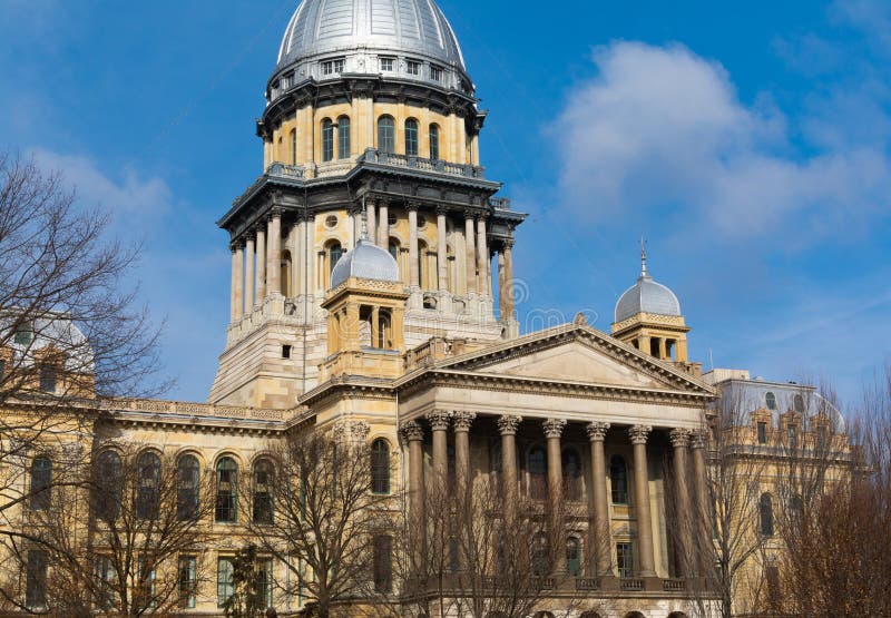 Illinois State Capitol Building, Springfield, IL Stock Photo - Image of ...