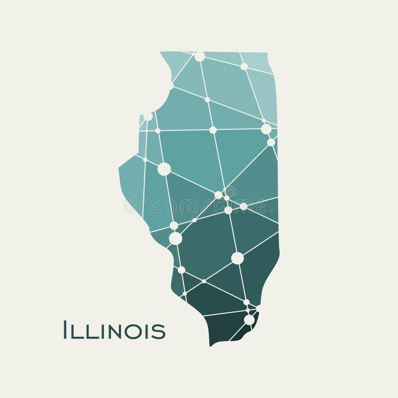 Illinois State Map Stock Illustrations – 5,073 Illinois State Map Stock ...