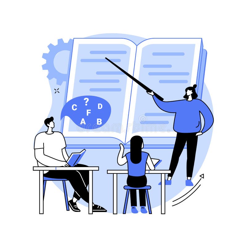 Illiteracy Abstract Concept Vector Illustration. Stock Vector ...