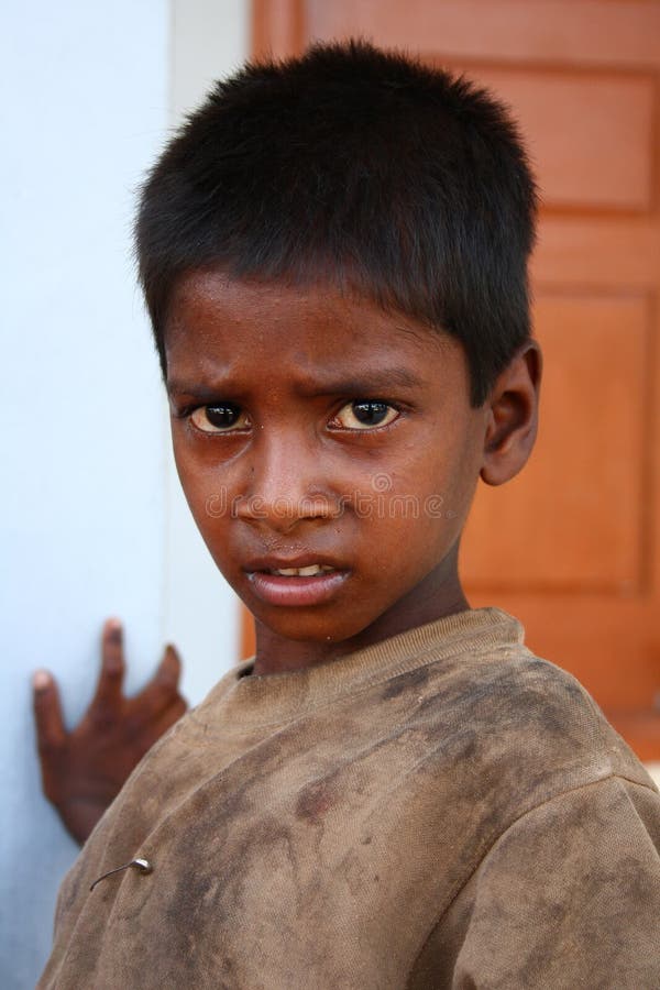 Illiterate and Poor Indian Kid Editorial Image - Image of orphan ...