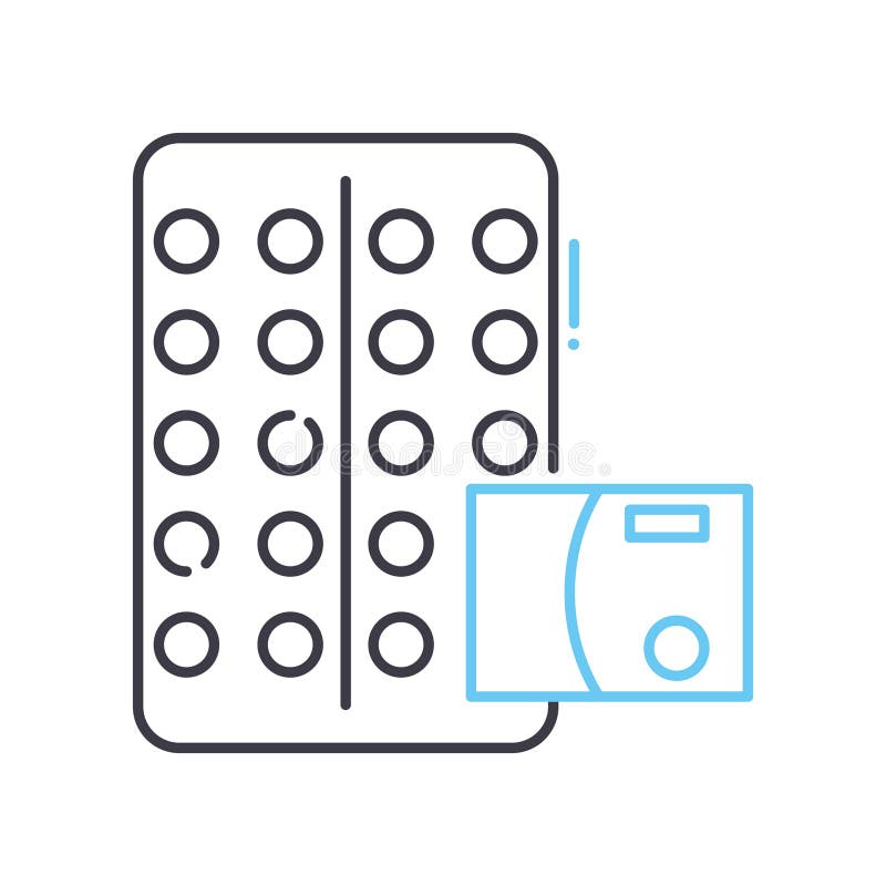 Illness Line Icon, Outline Symbol, Vector Illustration, Concept Sign ...