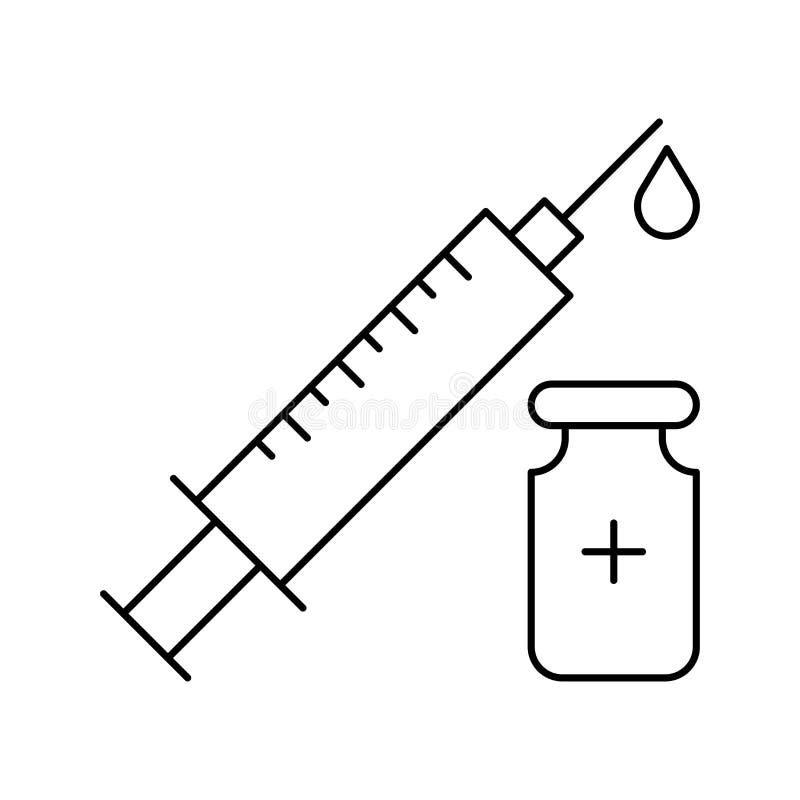 Illness Medicine and Injection Icon Stock Vector - Illustration of ...