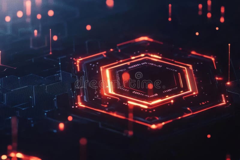 Illuminate Circuit Board Design, Featuring Futuristic Technology and ...