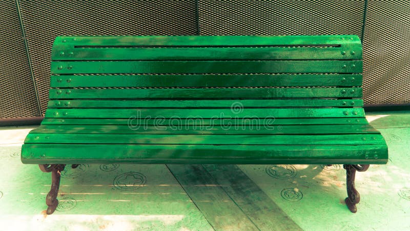Illuminate Green Bench stock photo. Image of light, furniture - 27336026