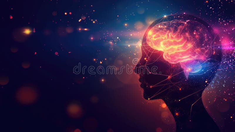 Illuminate the Mind S Pathways with a Silhouette of Glowing Neural ...