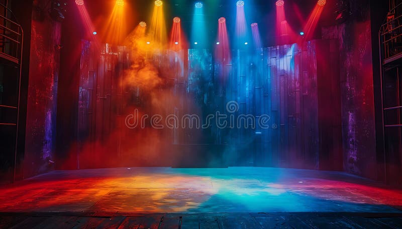 "Theater Stage Light Background - Opera Performance" Stock Illustration ...