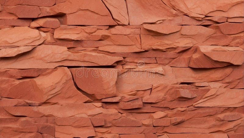 Ruby Radiance: Red Sandstone Elegance. AI Generate Stock Illustration ...