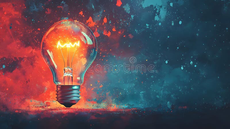 Illuminate Your Imagination: a Striking Visual of a Light Bulb Casting ...