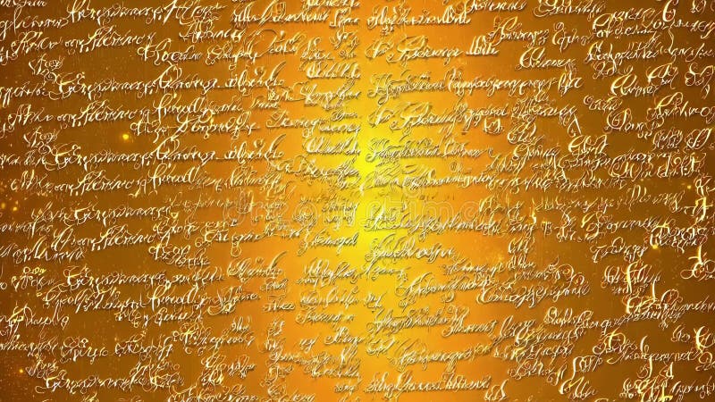 Illuminate Your Imagination with Swirling Golden Script Dancing in the ...
