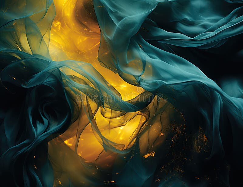 Illuminated Abstract Form - a Fusion of Light and Shadow Creating a ...