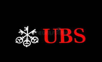 Illuminated Advertising for UBS Bank Editorial Stock Image - Image of ...
