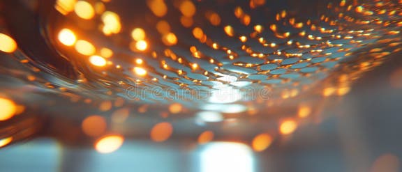 Illuminated Aluminum Texture Featuring Embedded LED Lights and Modern ...