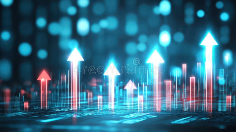 Illuminated Arrows, Glowing Path To the Future Embracing Progress ...