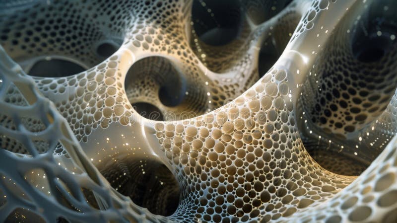 Illuminated by a Beam of Light the Translucent Spores Form a ...