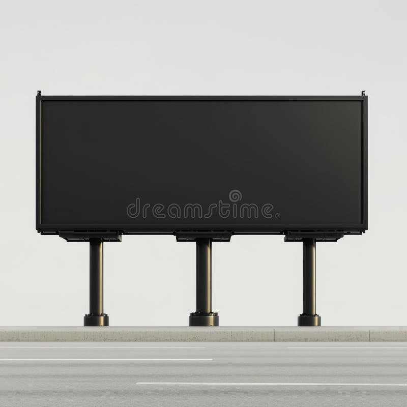 Simple Advertisement Display Backdrop Mockup Featuring an Illuminated ...