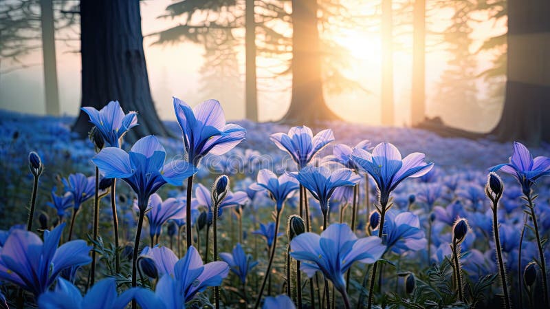 Illuminated blue sun rays stock illustration. Illustration of rays ...