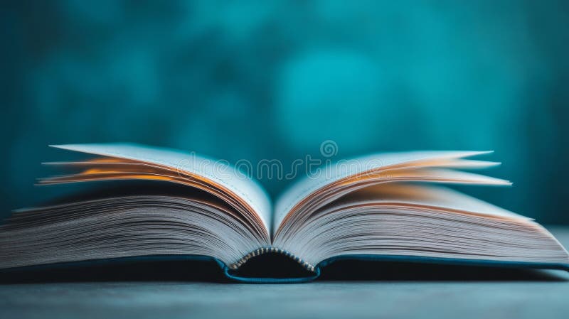 Illuminated Book with Radiant Pages a Symbol of Learning, Creativity ...