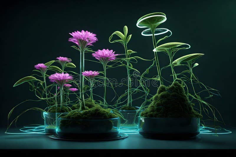 Illuminated Botanical Specimen: Experimental Flora Embracing Bio ...