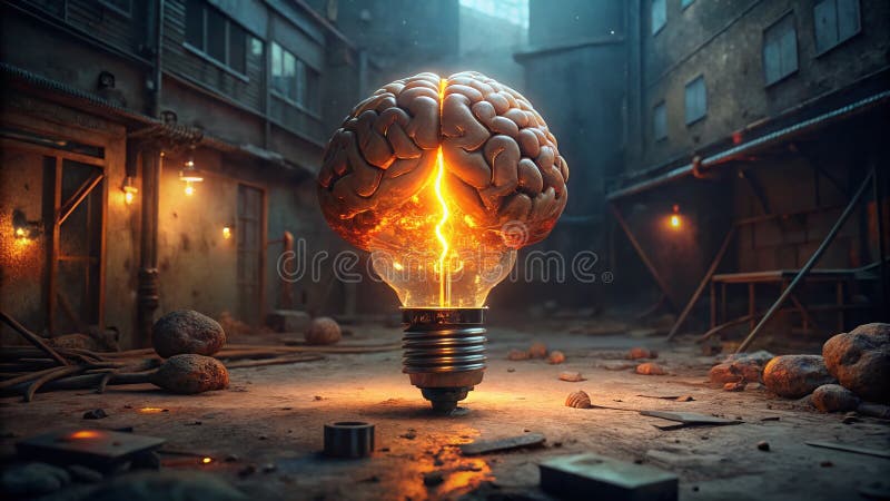 Illuminated Brain a Stunning Urban Exploration Photograph Capturing the ...
