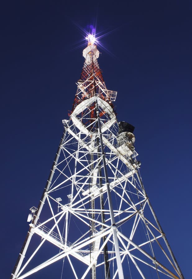 Broadcast tower stock photo. Image of receiver, digital - 24490380