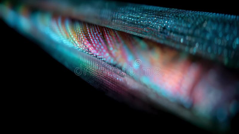 Illuminated Cable Surface Revealing Detailed Texture during Nanocoating ...