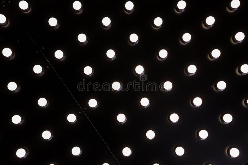 Illuminated Ceiling with Patterned Lights Stock Image - Image of decor ...