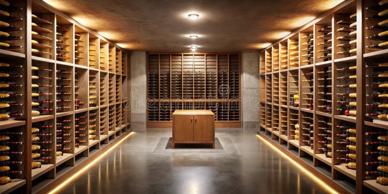 Illuminated Cellar a Sophisticated Wine Storage Solution with Recessed ...