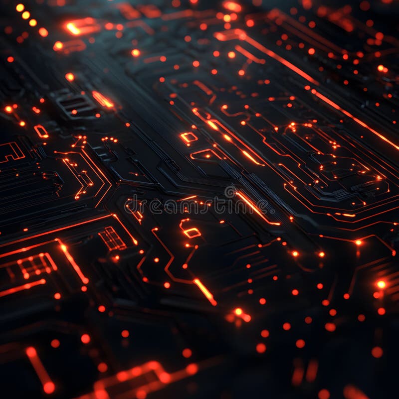 Illuminated Circuit Board Patterns Showcase the Beauty of Technology in ...