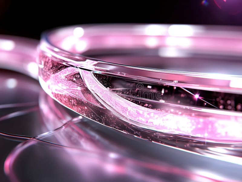 Illuminated Circuit Patterns in Endless Motion Stock Illustration ...