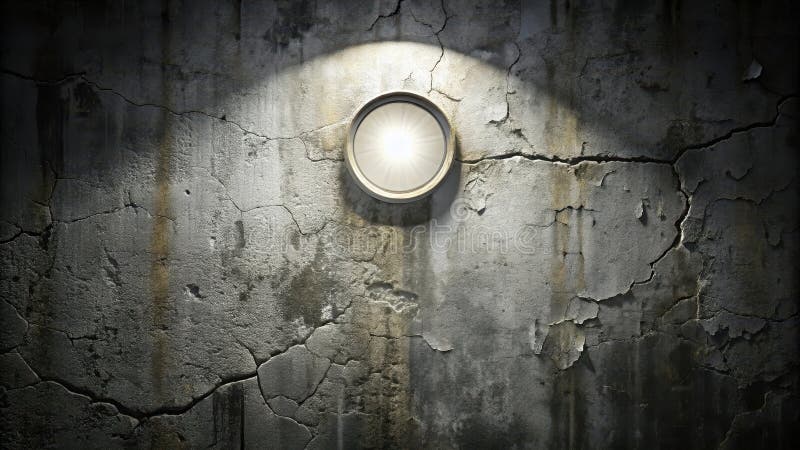 Illuminated Crackled Wall Texture a Grungy, Aged Surface with an ...