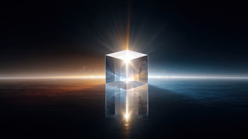 Illuminated Cube: a Serene Reflection on Tranquility and Inner Strength ...