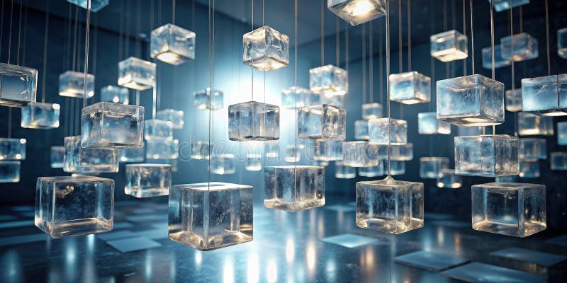 Cubes Hanging Art Installation Stock Illustrations – 97 Cubes Hanging ...