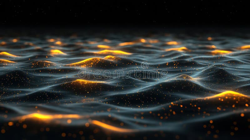 Illuminated Darkness, Captivating Display of Light and Shadow Stock ...