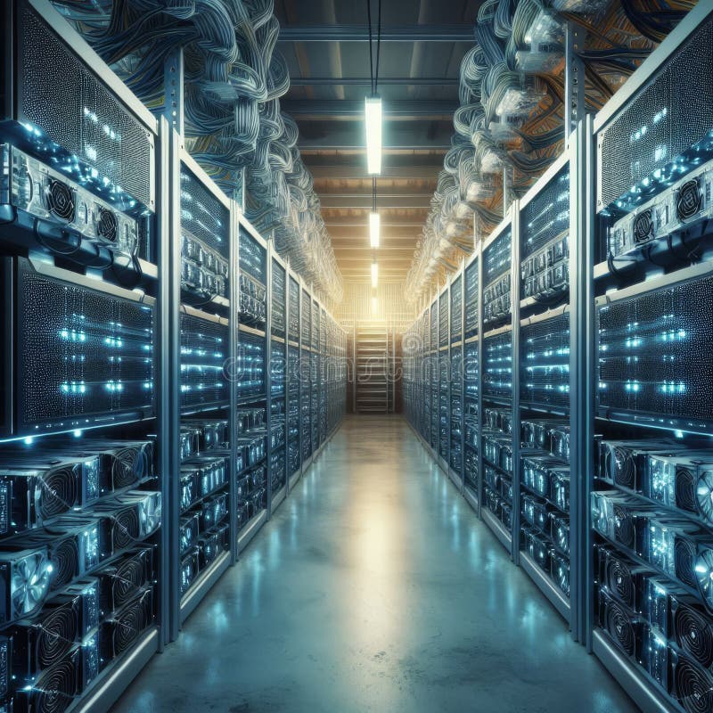 Efficient Server Management Modern Tech Hub Stock Photos - Free ...