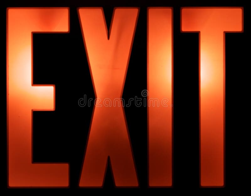 198 Illuminated Exit Sign Black Stock Photos - Free & Royalty-Free ...