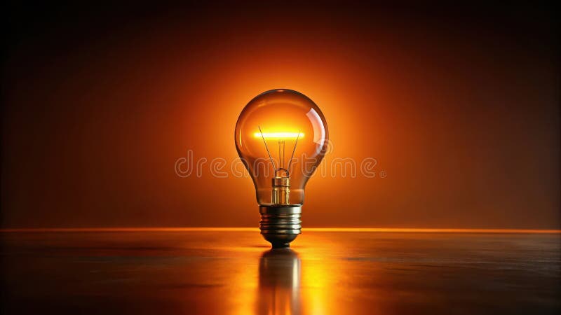 Illuminated Glass Sphere on Reflective Surface a Study in Warm Light ...